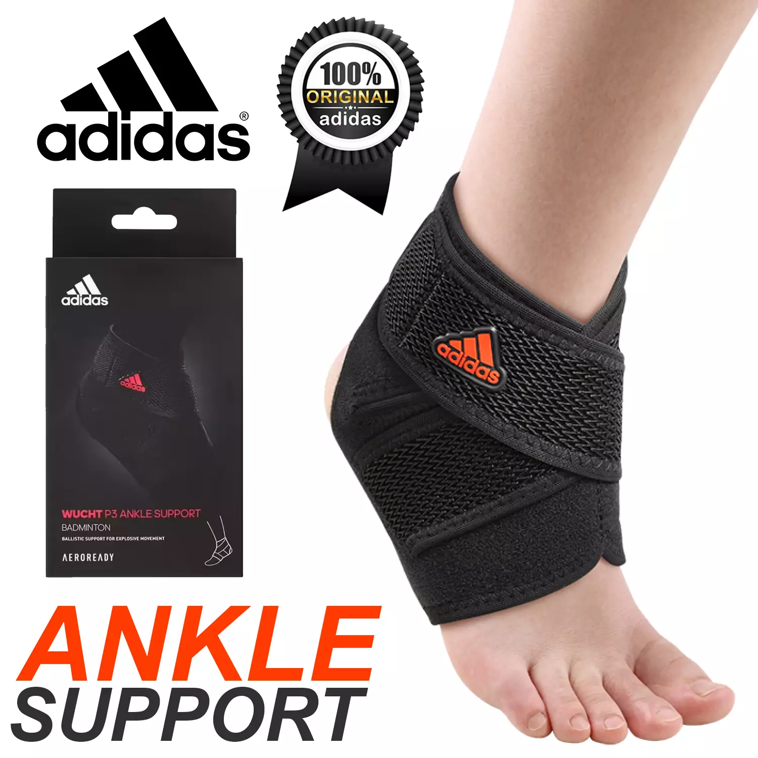 Jual Adidas Badminton Ankle Support / Dekker Pelindung Tumit Adidas ...