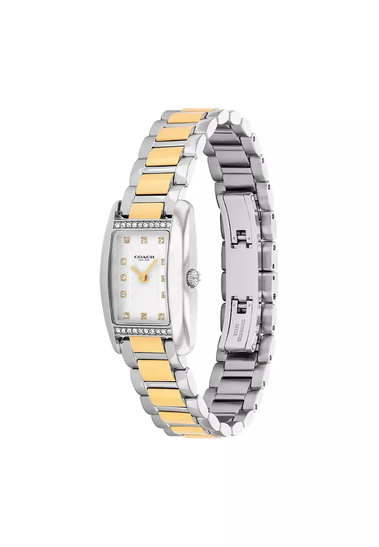 Buy Coach Reese Silver and Gold Stainless steel Bracelet Analog Watch ...