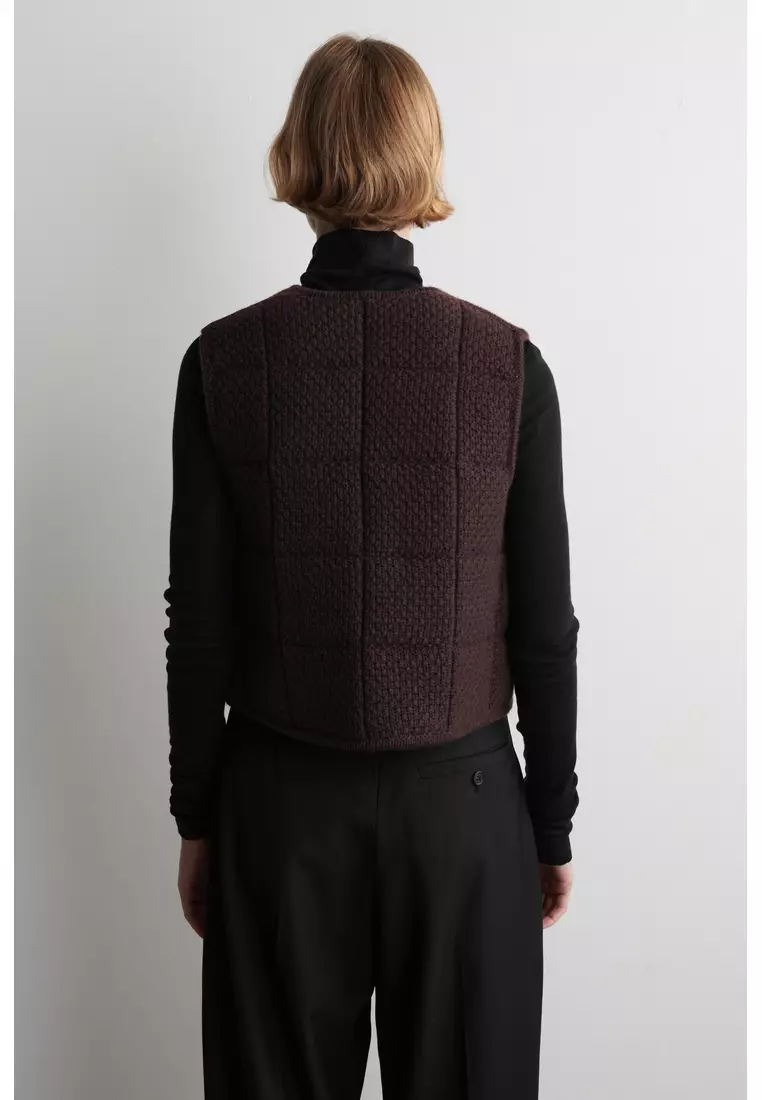 Buy COS TEXTURED MERINO WOOL-YAK PADDED GILET 2026 Online | ZALORA ...