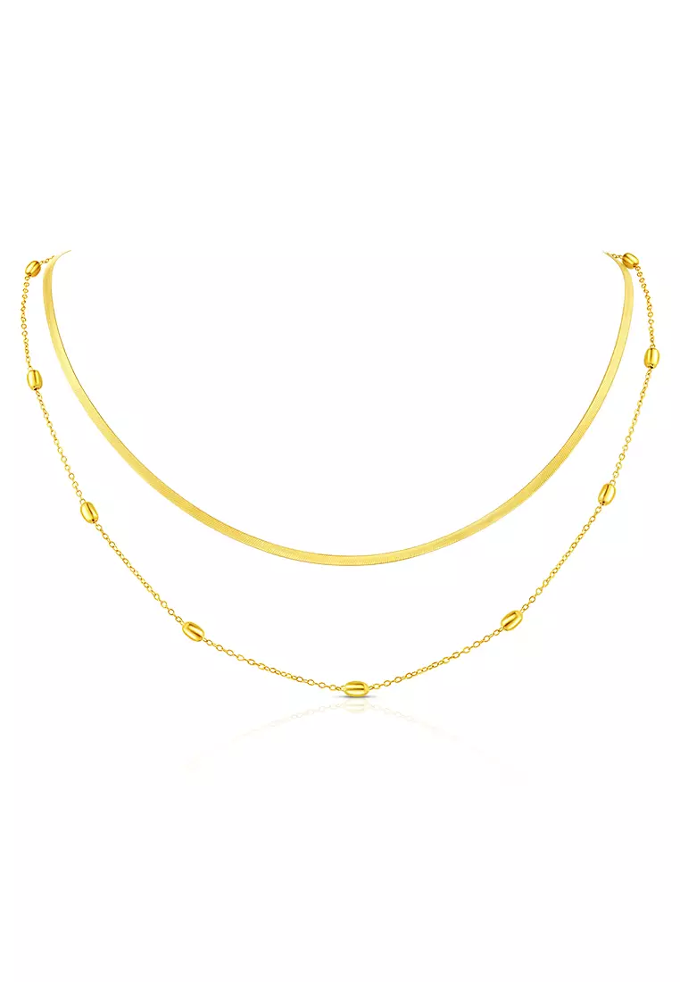 Jual Chardwake Kalung Wanita Double Wear Style Korea Fashion Anti Pudar ...