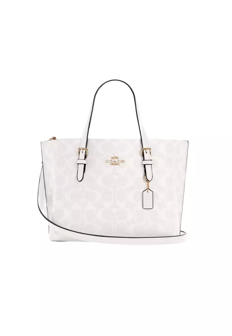 Buy Coach Coach Mollie 25 Tote Bag In Glacier White C4250 2024 Online ...