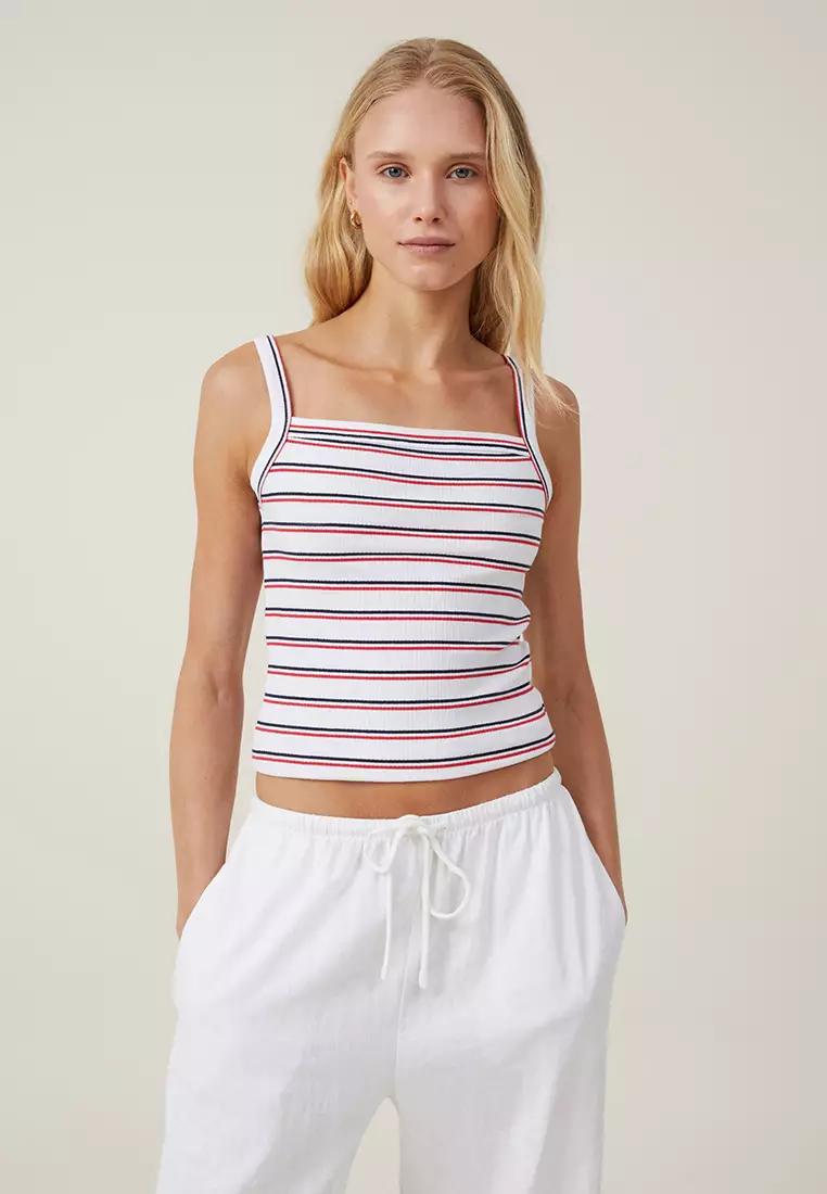 Buy Cotton On Margot Straight Neck Cami Top 2025 Online | ZALORA ...