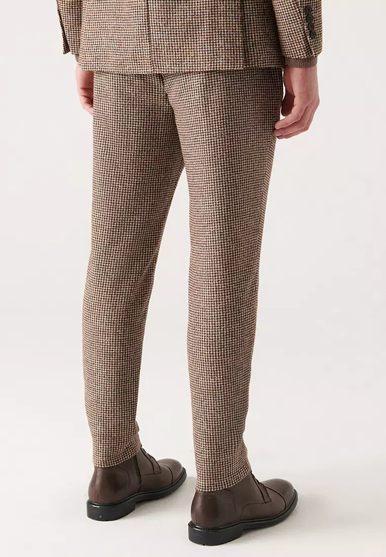 Buy Avva Pleated Gingham Wool Suit Pants 2026 Online | ZALORA Philippines