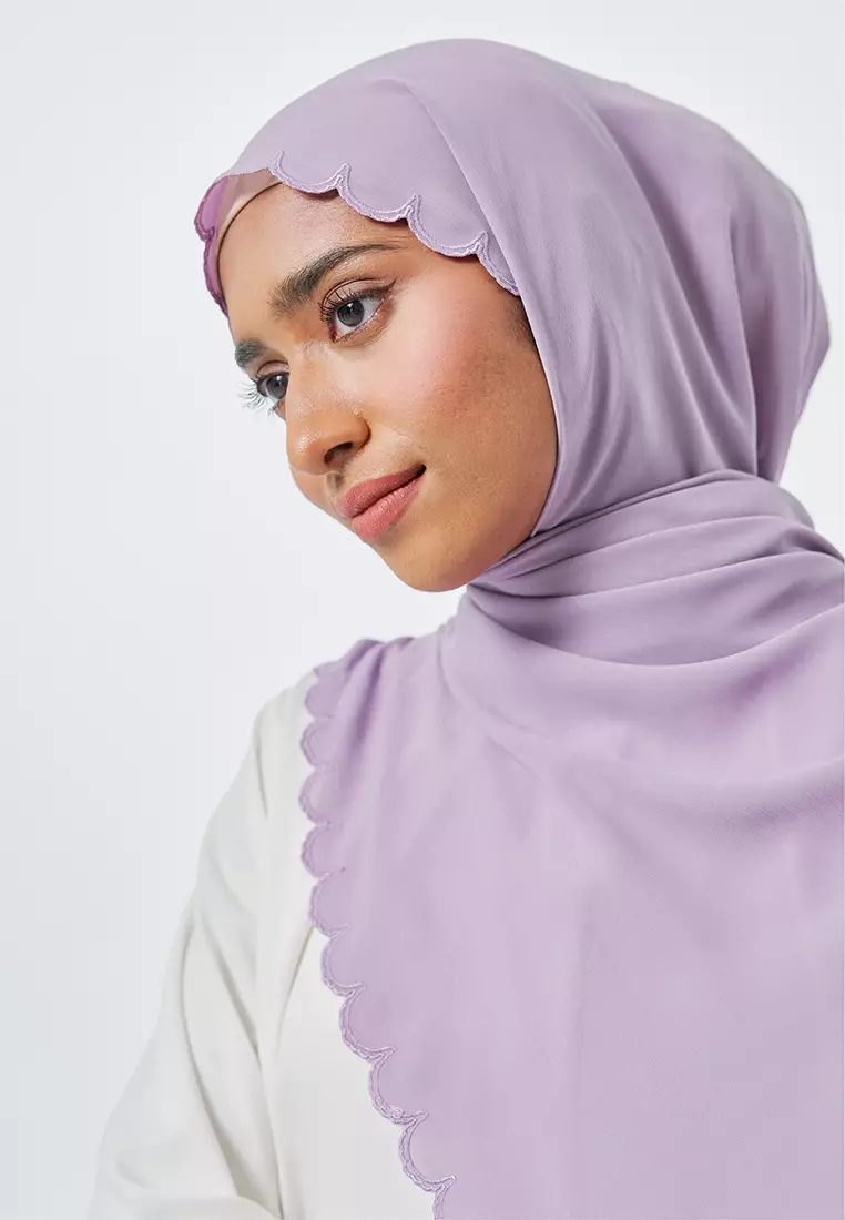 Buy UMMA Sulam Delima Scarf in Elderberry Purple Online | ZALORA Malaysia