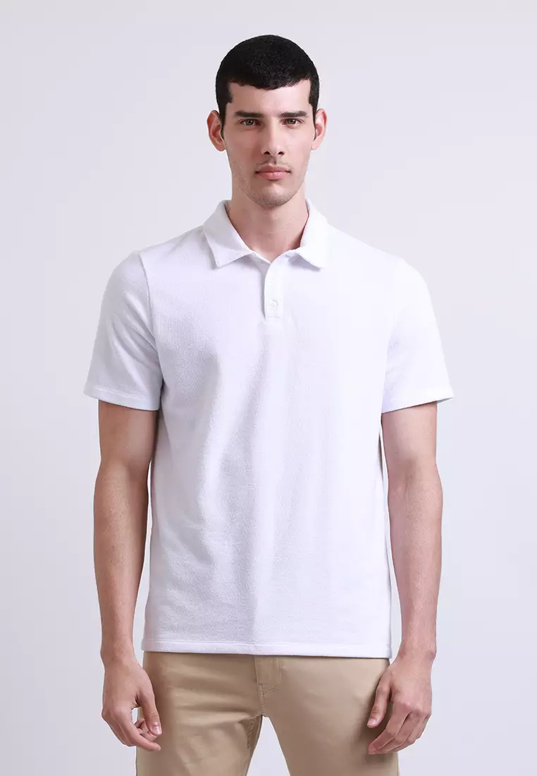 Jual Manzone Manzone Polo Shirt Lengan Pendek Pria Justin 04 - White ...