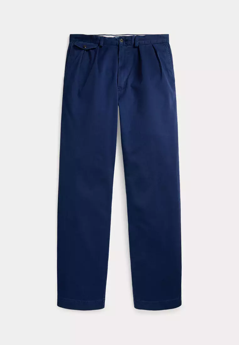 Buy Polo Ralph Lauren Whitman Relaxed Fit Pleated Chino Pant 2025 Online | ZALORA