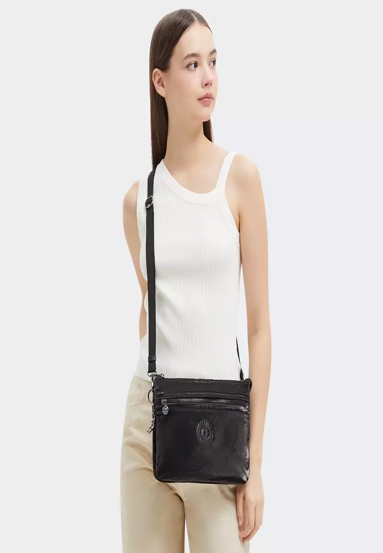 Buy Kipling Kipling Riri L Zip Crossbody Bags Jet Black Glam Online ...