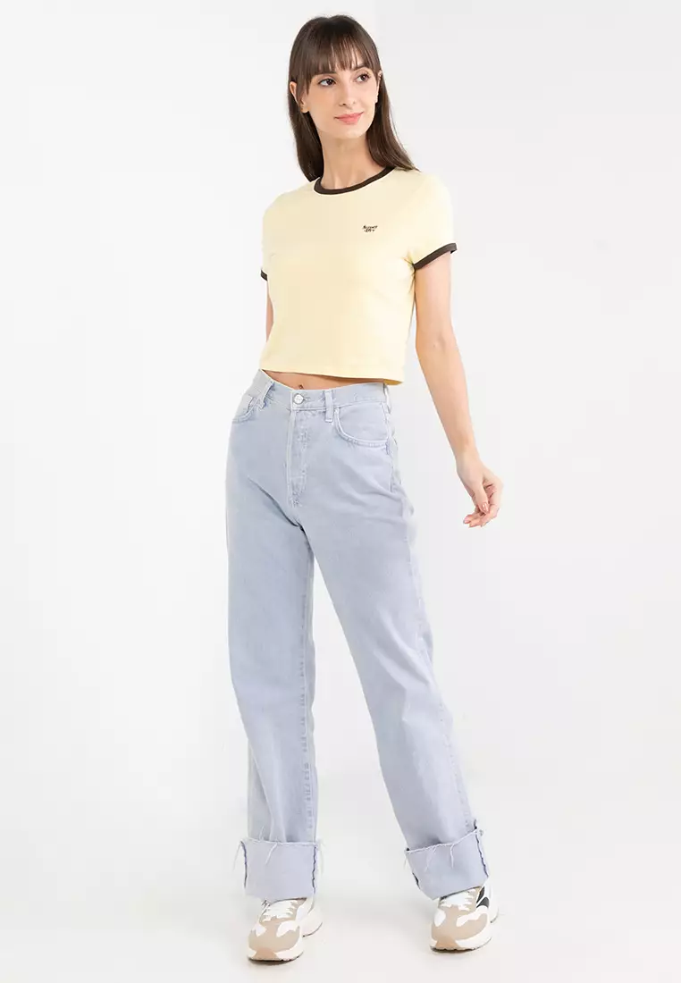 Jual Superdry Vintage Ringer Crop Tee - Original & Vintage Original ...
