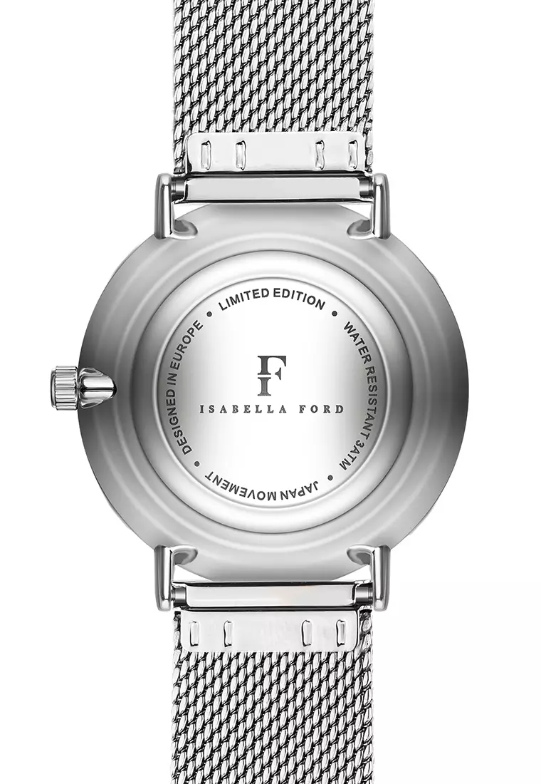 Buy Isabella Ford Isabella Ford Allure Silver Mesh Women Watch 2025 ...