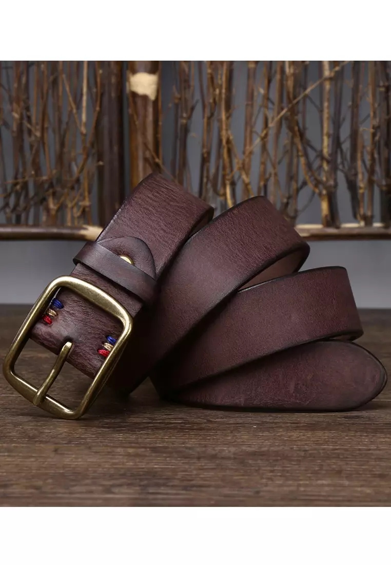 Buy Twenty Eight Shoes Handmade Vintage Full Gain Leather Belt CP113 ...