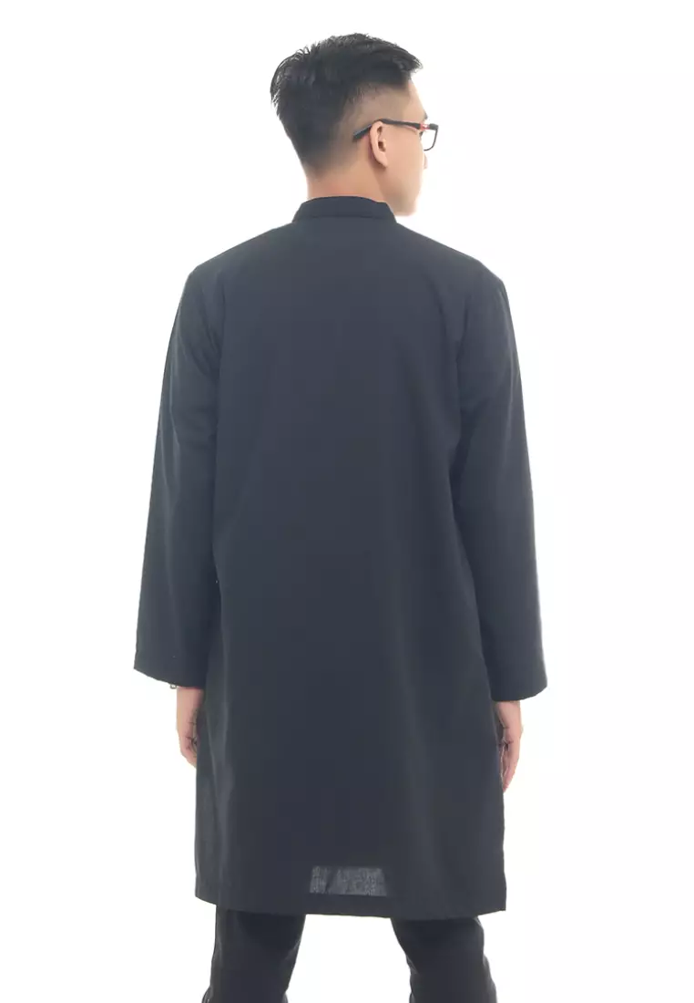Jual RABBANI Rabbani - Jubah Koko Lengan Panjang Shaker Exclusive Hitam ...