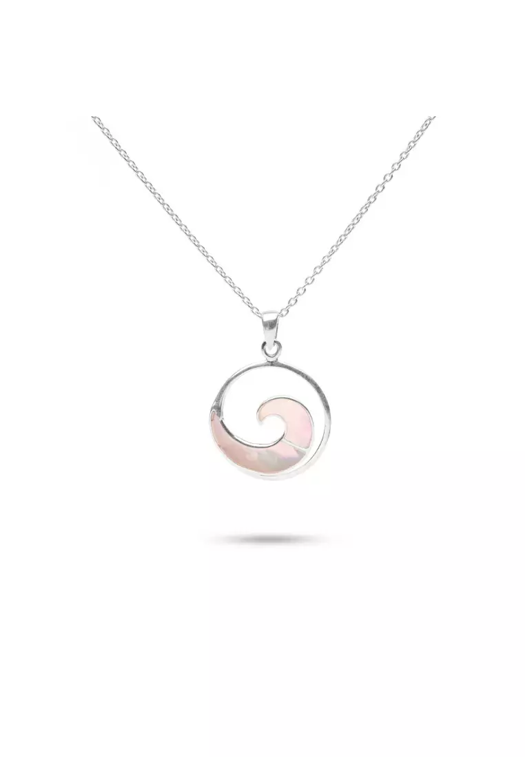 Buy Millenne Multifaceted Mother of Pearls Ocean Wave White Gold ...