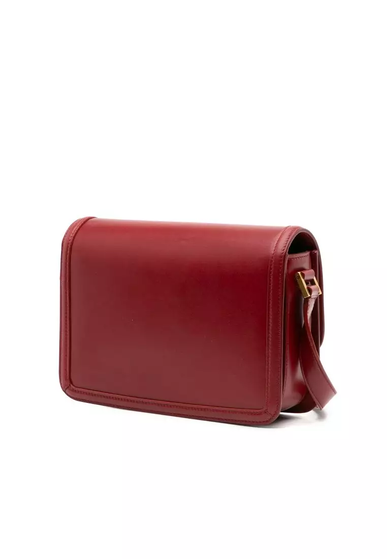 Buy SAINT LAURENT Pre-Loved Saint Laurent Medium Calfskin Solferino ...