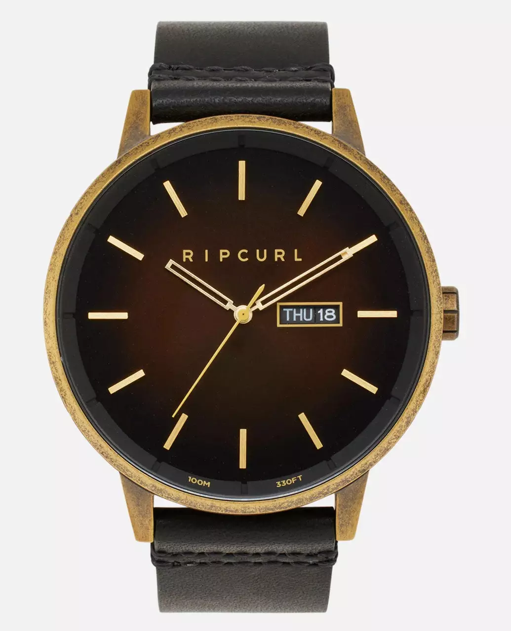 Jual Rip Curl Ripcurl Detroit Leather Bronze Jam Pria 48MM 01HMTI-3150 ...