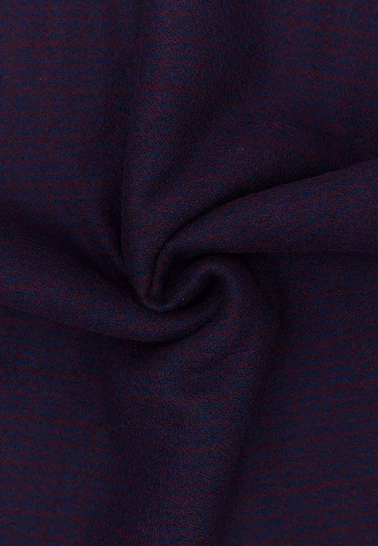 Buy Avva Mens Claret Red Pattern Shawl Scarf 2024 Online | ZALORA