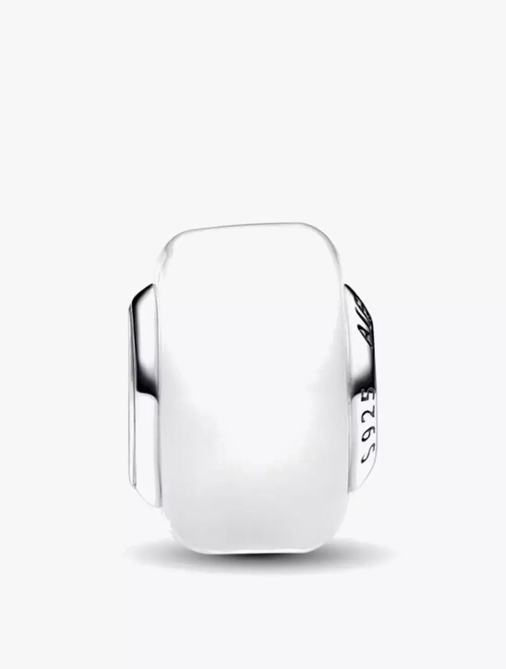 Jual Pandora White Mini Murano Glass Charm - Silver Original 2025 ...