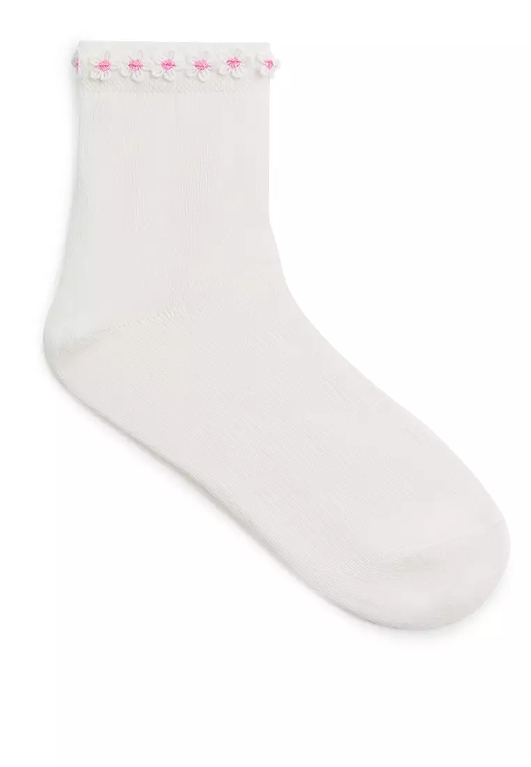 Buy & Other Stories Floral-Appliqué Socks 2024 Online | ZALORA Philippines