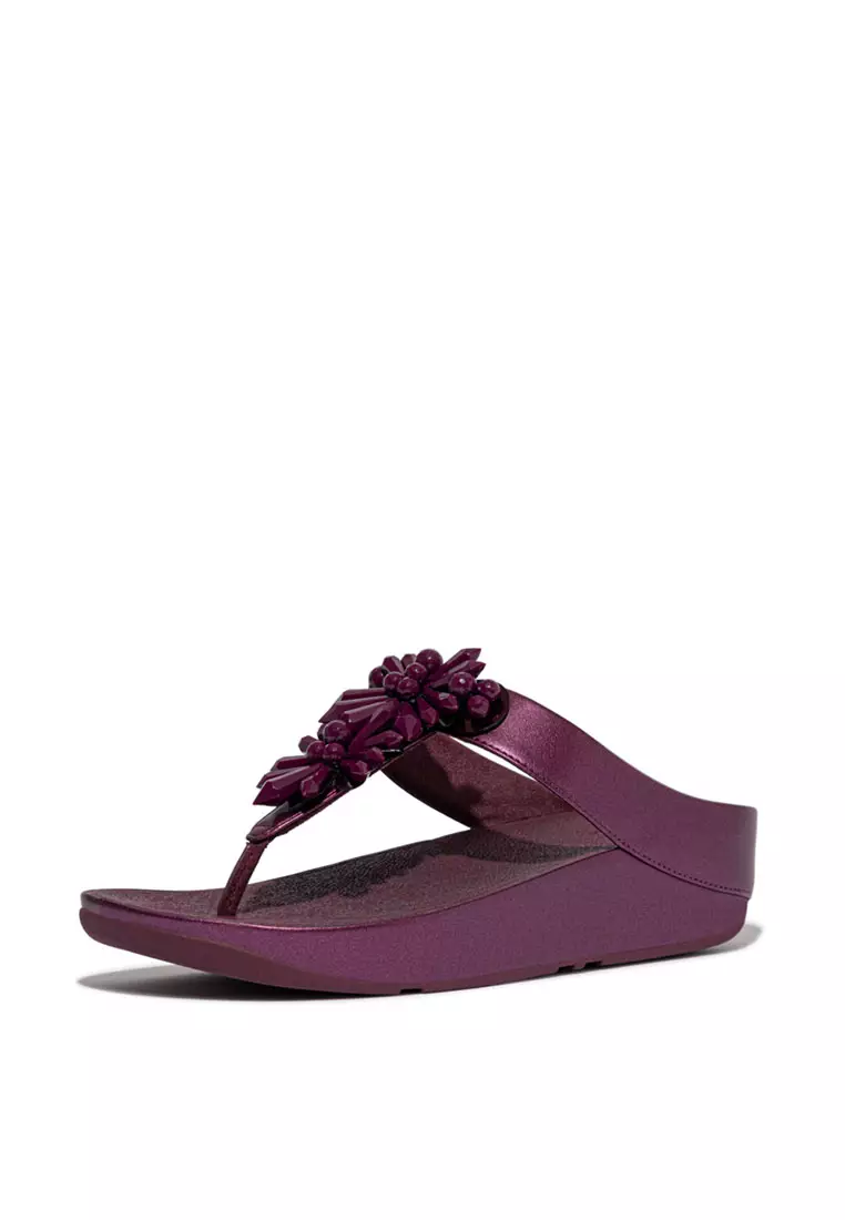 Buy FitFlop RUMBA Women's Starburst-Bead Metallic Toe-Post Sandals ...