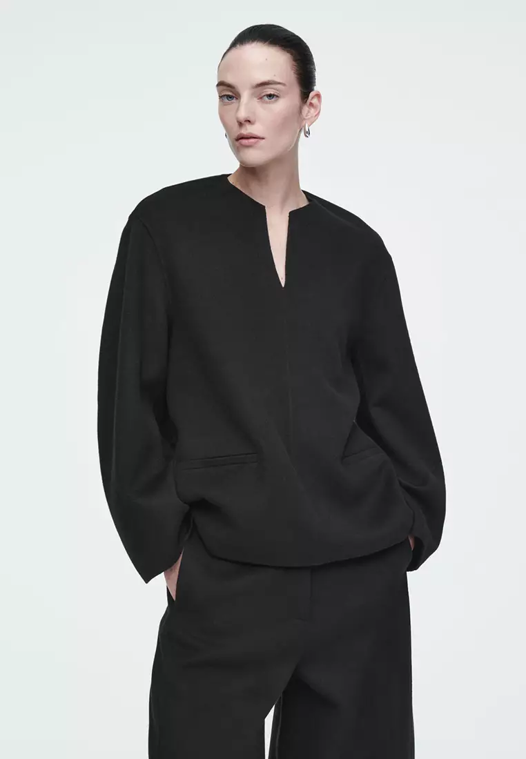 Buy COS Double-Faced Wool Blouse 2026 Online | ZALORA Philippines