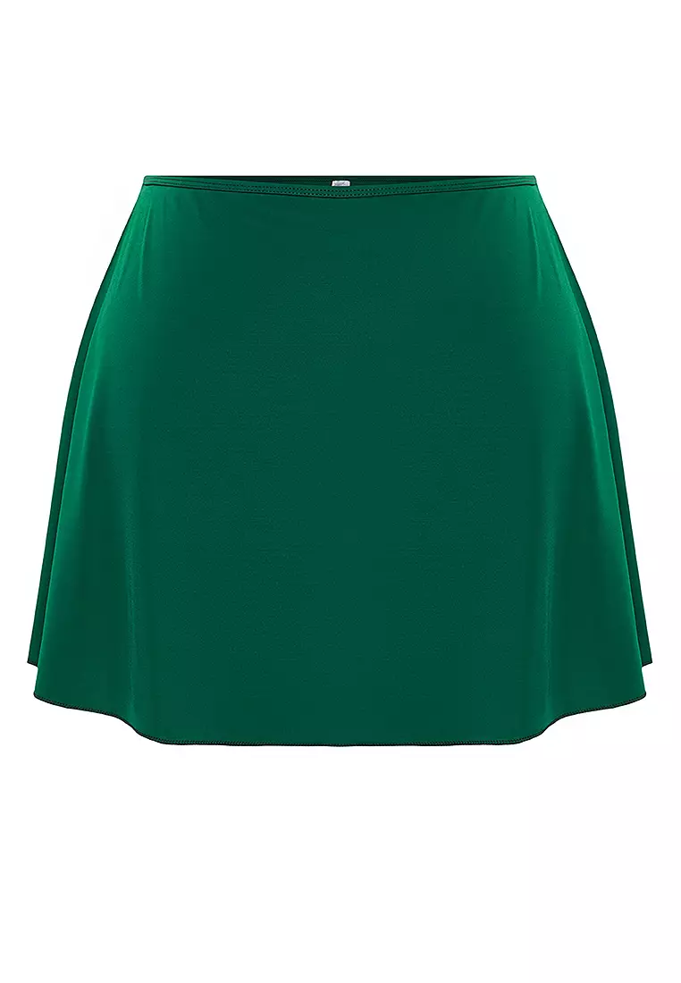 Buy Trendyol Emerald Green Short Skirted Mini Plus Size Bikini Bottom ...