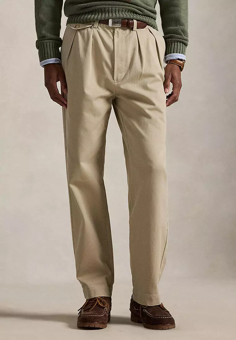 Buy Polo Ralph Lauren Whitman Relaxed Fit Pleated Chino Pant 2026 ...