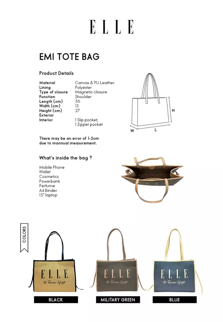 ELLE EMI TOTE BAG 2025 | Buy ELLE Online | ZALORA Hong Kong