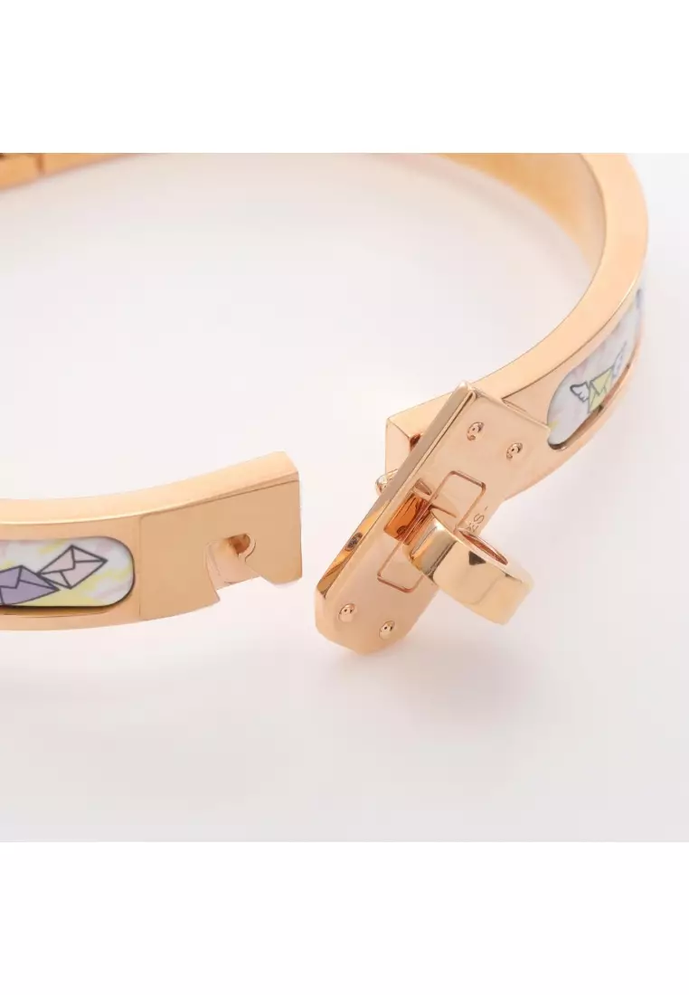 Buy Hermès Pre-Loved Hermès mini click Kelly jasmine bangle GP Pink ...