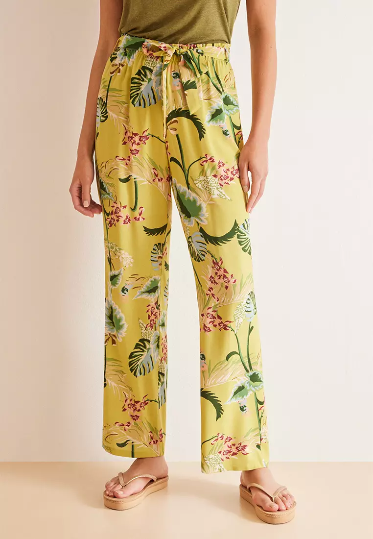 Buy women'secret Long Floaty Floral Trousers 2025 Online | ZALORA ...