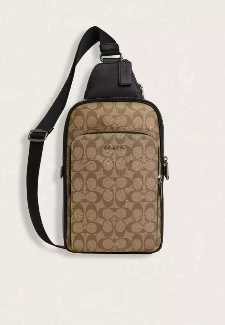Jual Coach Coach Ethan Pack In Signature Canvas Khaki Original 2025 ...