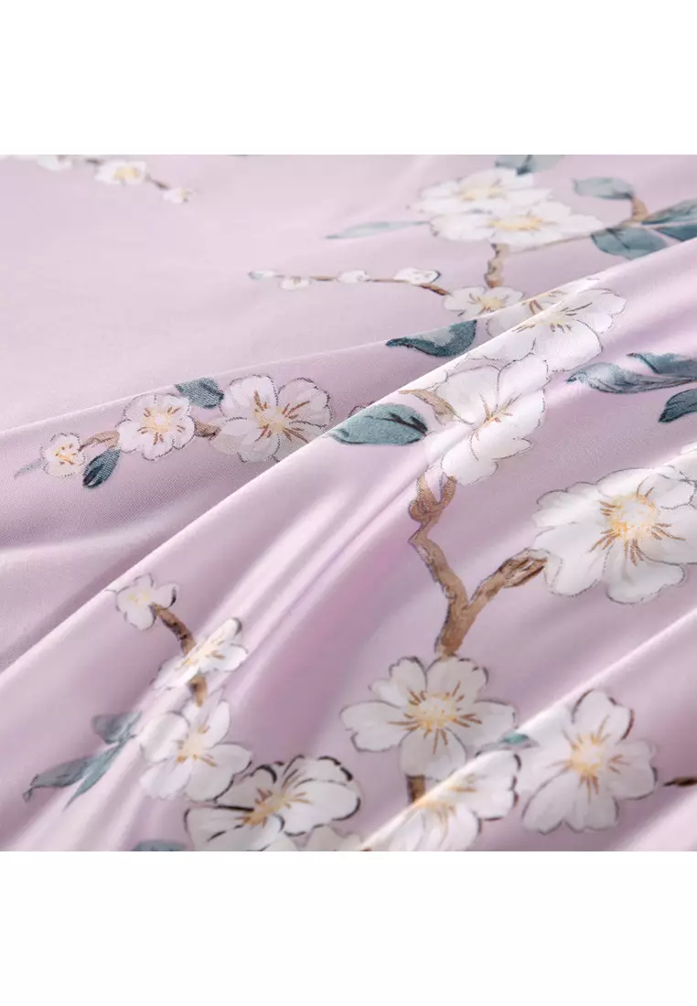 Buy Epitex Epitex (Quilt Cover Set) 1200TC Hybrid Botanic Bedsheet ...