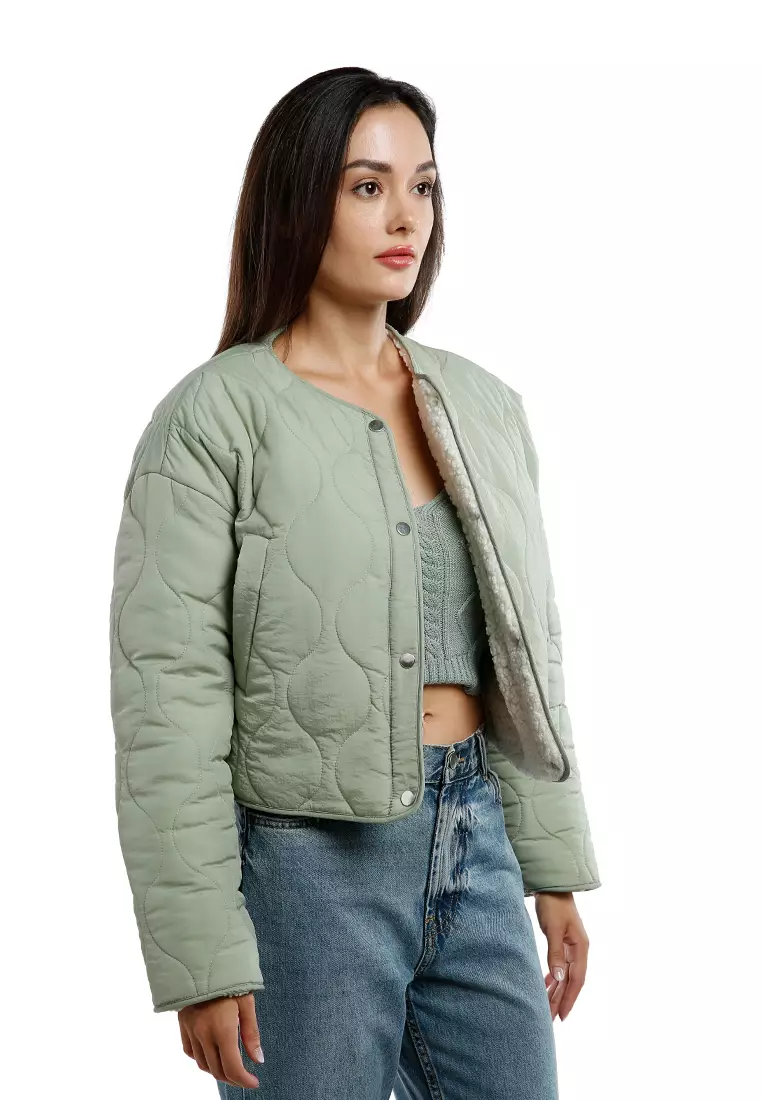Buy London Rag Sage swirls button-up puffer jacket 2026 Online | ZALORA