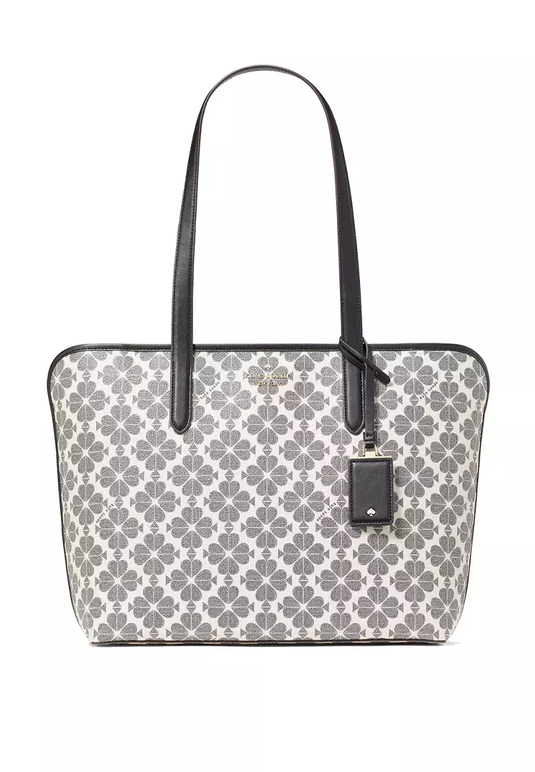 Buy Kate Spade Spade Flower PVC Tote Black Multi KG086 Online | ZALORA ...