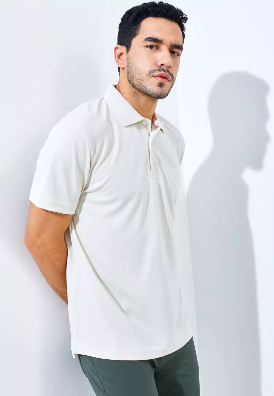 Jual Jack Nicklaus Jack Nicklaus Robertson Premium Solid Polo Ice Stone ...