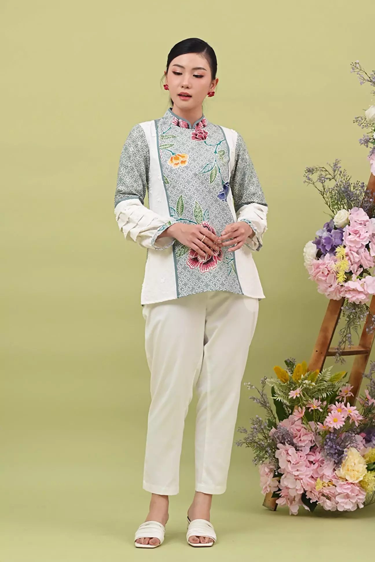 Jual Nona Rara Batik NONA RARA - Silvana Encim T3792, Blouse Batik ...