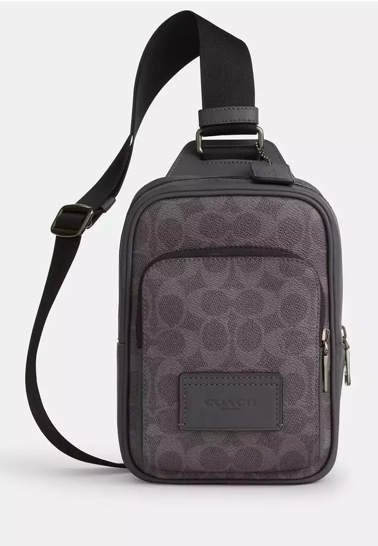COACH Racer Sling Pack In Signature 2026 | Buy COACH Online | ZALORA ...