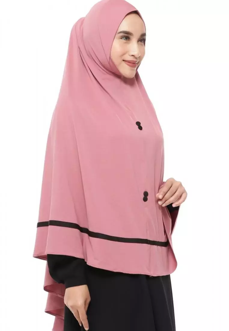 Jual First Hijab Mahira Khimar Instan In Pink Original 2024 | ZALORA Indonesia