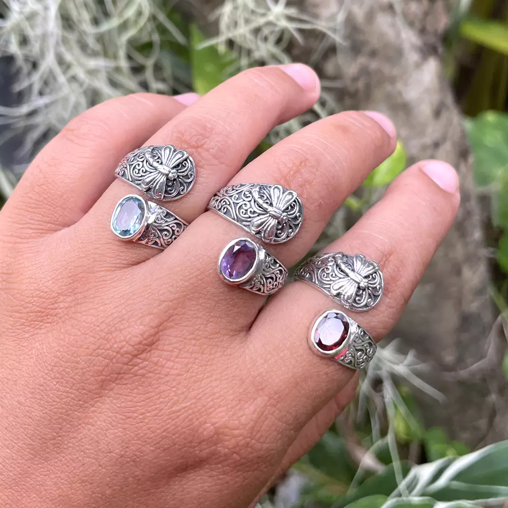 Jual Kusuma Silver Cincin Ring Perak Silver Bali Asli 925 Ukir ...