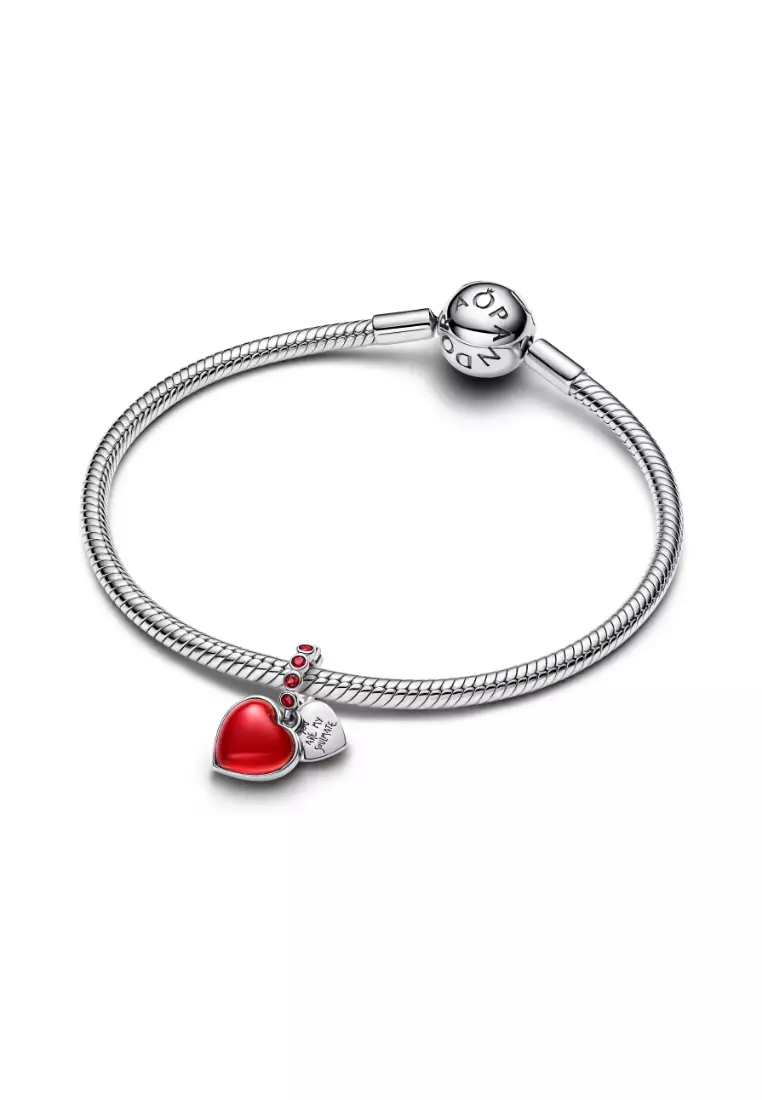 Buy Pandora Red Murano Glass Heart Double Dangle Charm 2026 Online ...