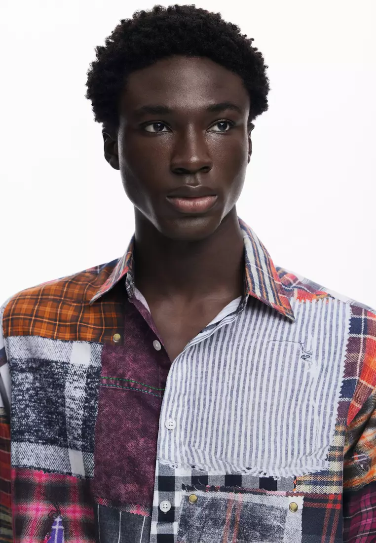 Buy Desigual Desigual Man Patched shirt 2025 Online | ZALORA