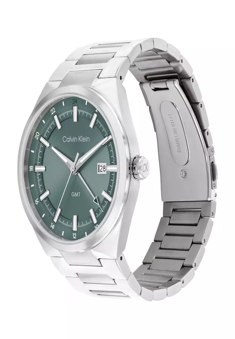 Buy Calvin Klein Watches Men's Stainless Steel Green Dial & Quartz ...