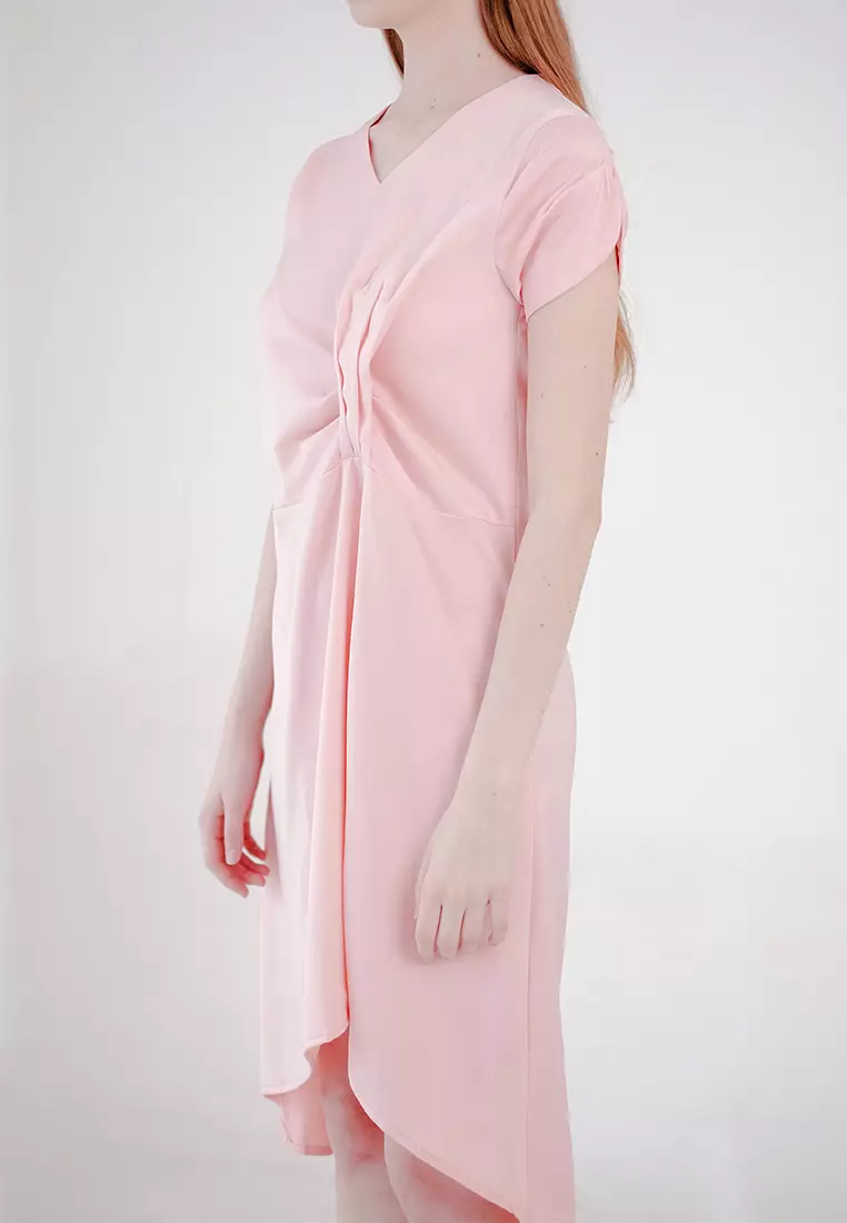 Jual MILLE Shayla Dress Pink Original 2024 | ZALORA Indonesia