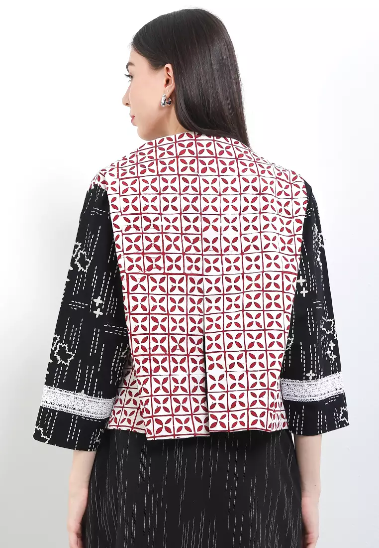 Jual Rianty Batik Outer Cardigan Atasan Wanita Katun Lurik Garutan ...