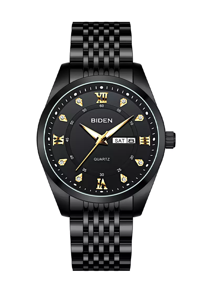 Jual Biden Watch BIDEN Jam Tangan Pria Original Kalender Luminous ...