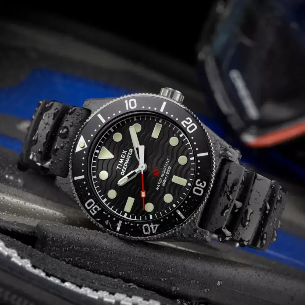 Jual Timex Jam Tangan Pria Timex Deepwater Reef 200 XCF Black Pattern ...