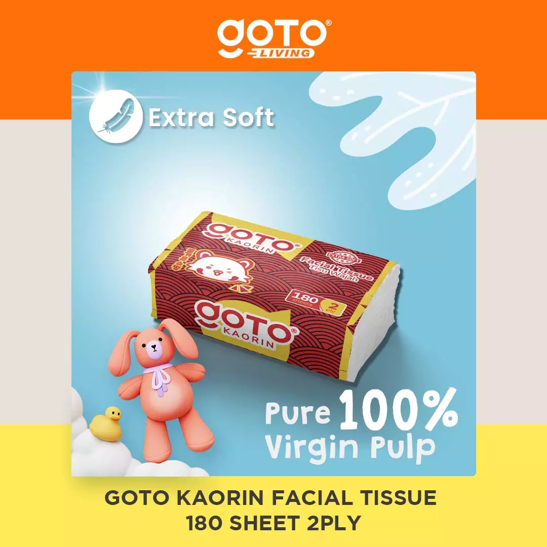 Jual Goto Living Goto Kaorin Facial Tissue 180 Sheet Tisu Wajah Tisue ...