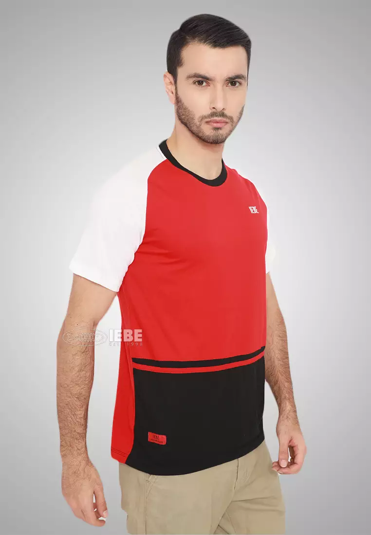 Jual IEBE Kaos Lengan Pendek Casual IEBE L1BI2040 Original 2024 ...