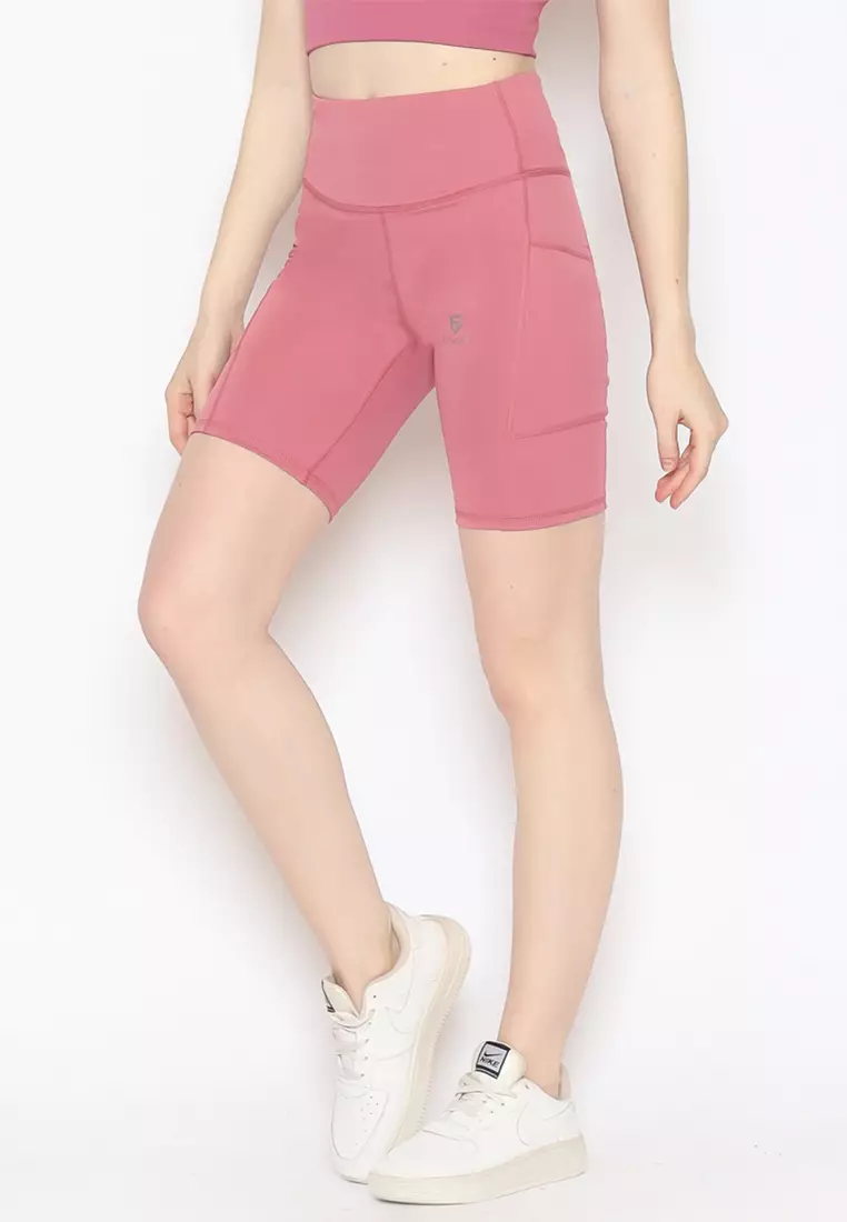 Jual FITWEAR Fitwear - Celana / Legging Pendek Olahraga Wanita KARINA BASIC POCKET MEDIUM WAIST ...