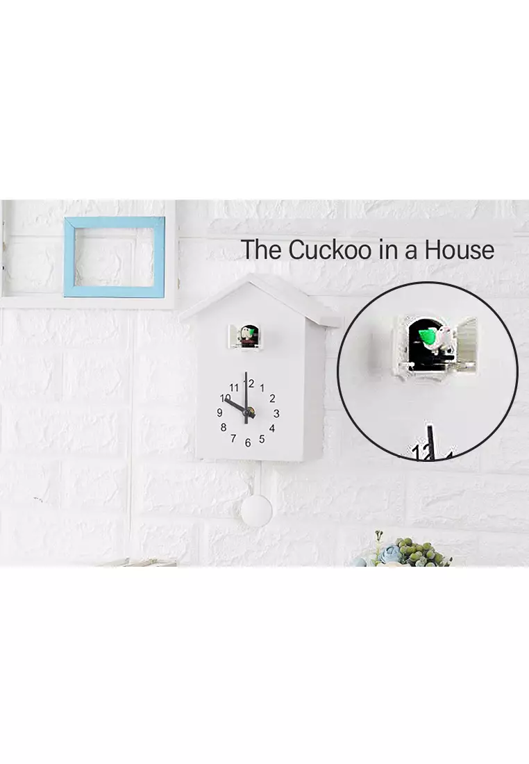 Buy FUNKY.sg Wall Cuckoo Cuckoo Clock. muji Birdhouse Clock Minimalist ...
