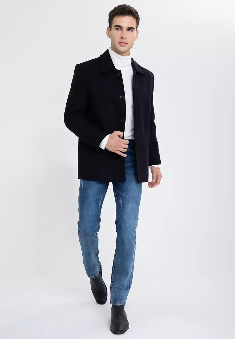 Buy Well Suited Woolen Coat with Quilt and Faux Fur Lining 2026 Online ...