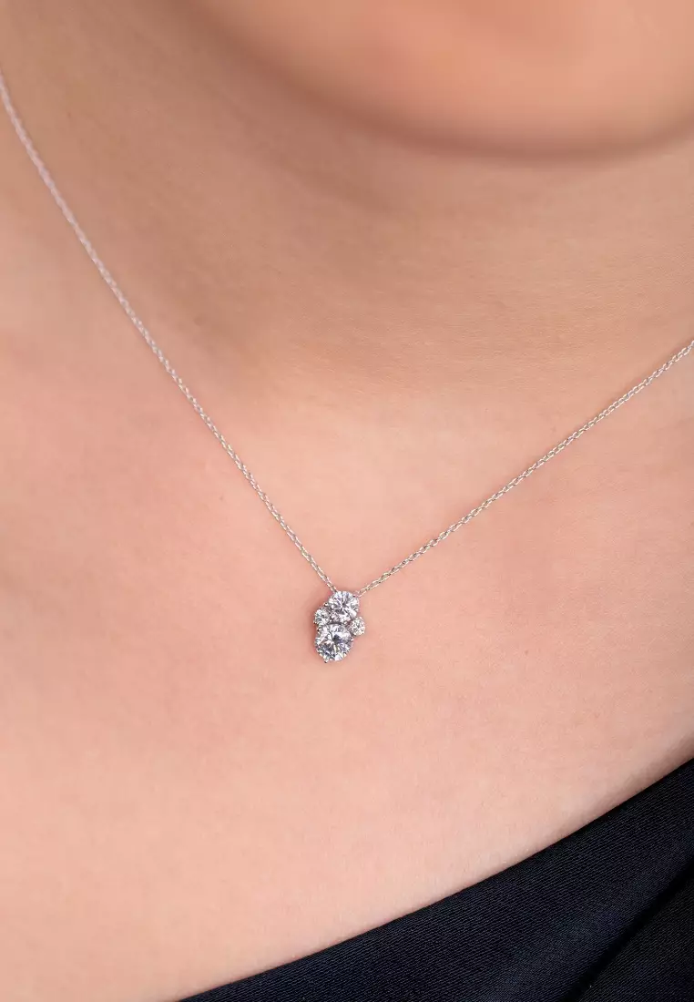 Buy Alfredulla Ome Princess Zirconia Necklace 2024 Online | ZALORA ...